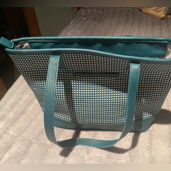 thirty-one | Bags | Vintage Thirty One Bag Checkered Teal | Poshmark